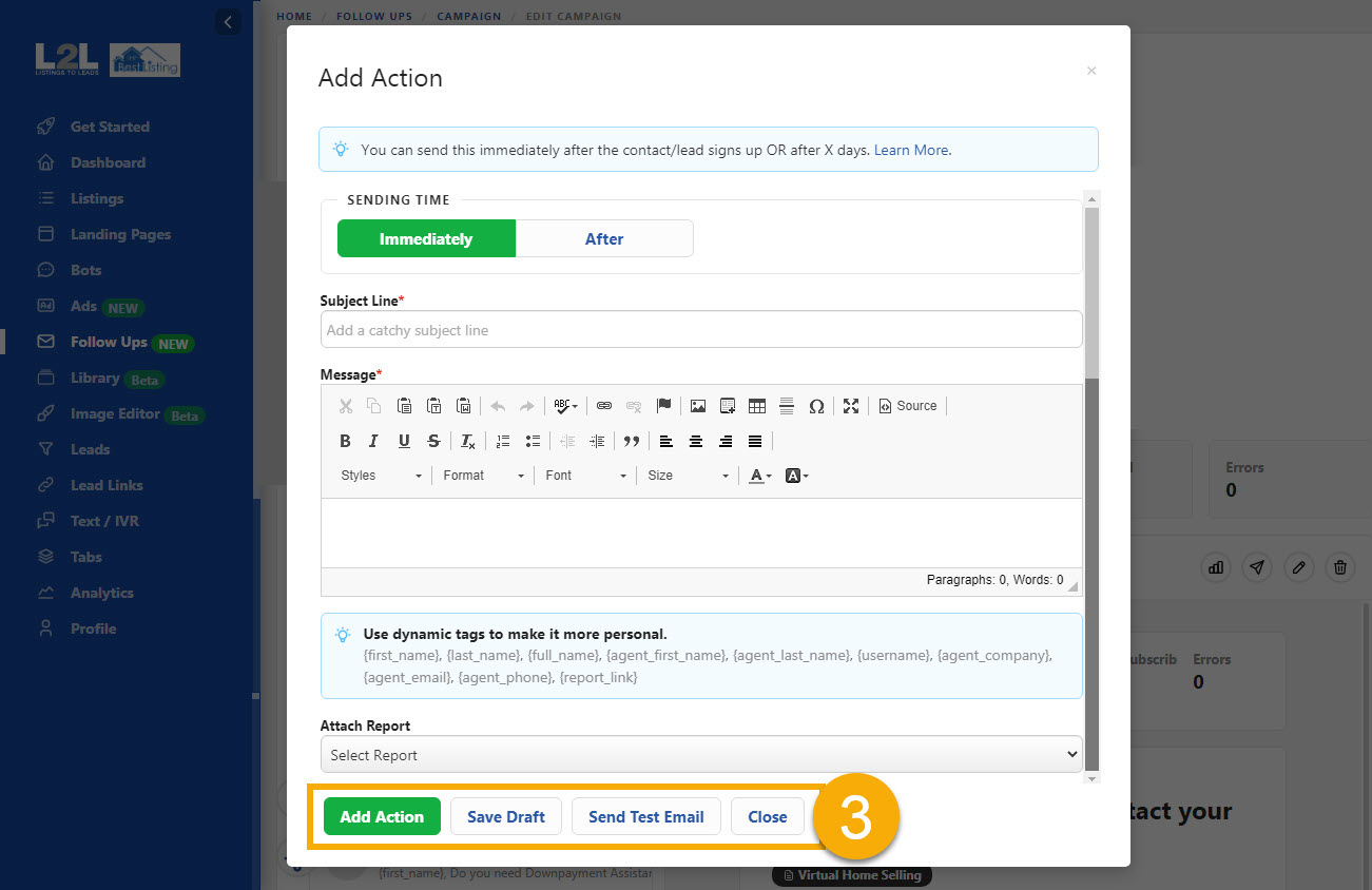How to Edit a Campaign – Listings-to-Leads