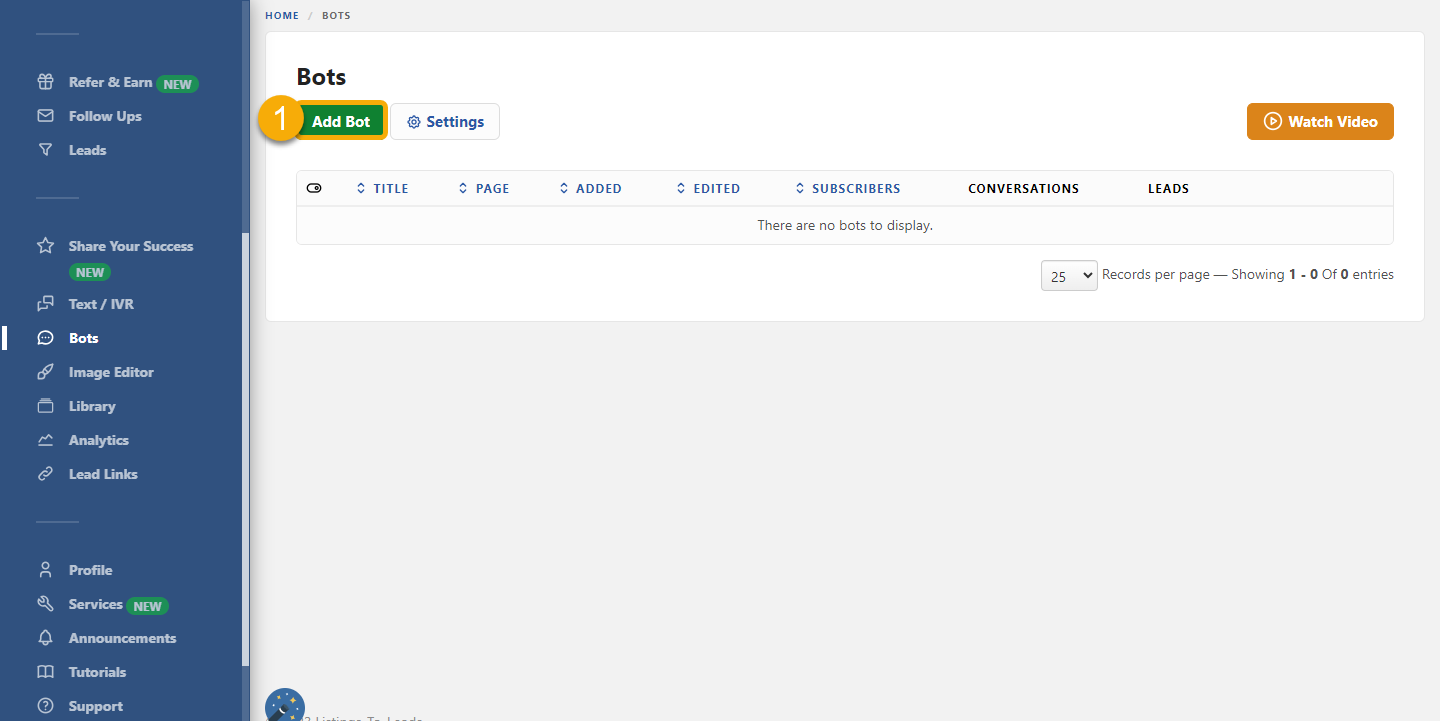 How to Create Bots – Listings-to-Leads