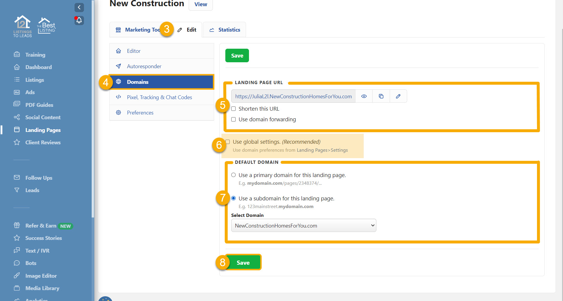 New Construction - Domains – Listings-to-Leads