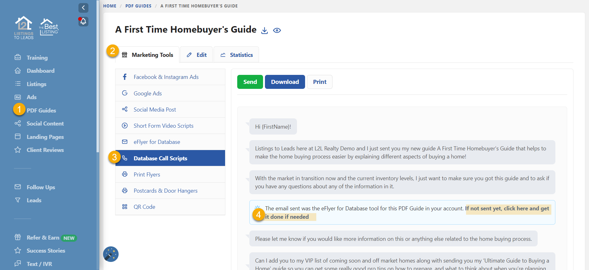 PDF Guide - Database Script – Listings-to-Leads