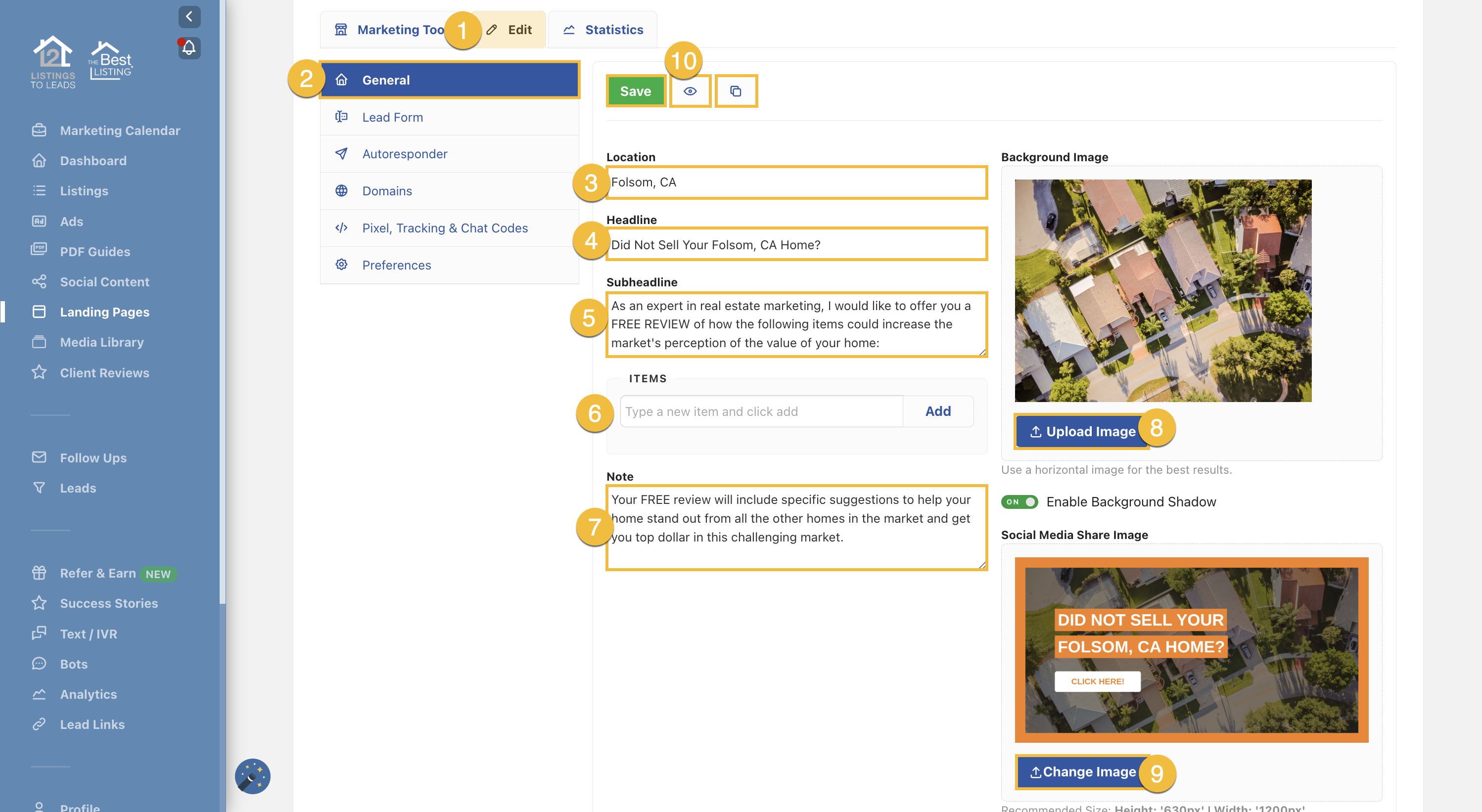 Expired Listing Landing Page - Edit – Listings-to-Leads