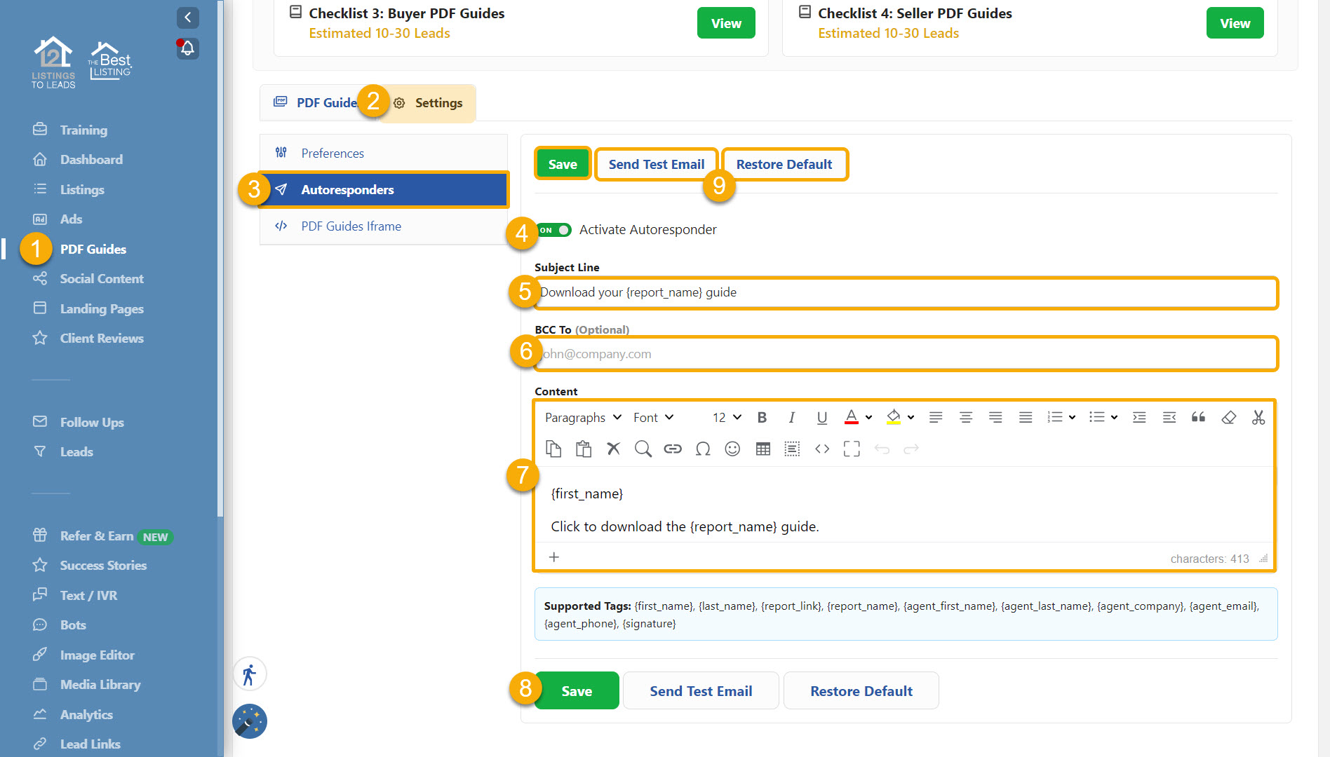 PDF Guides - Autoresponders – Listings-to-Leads