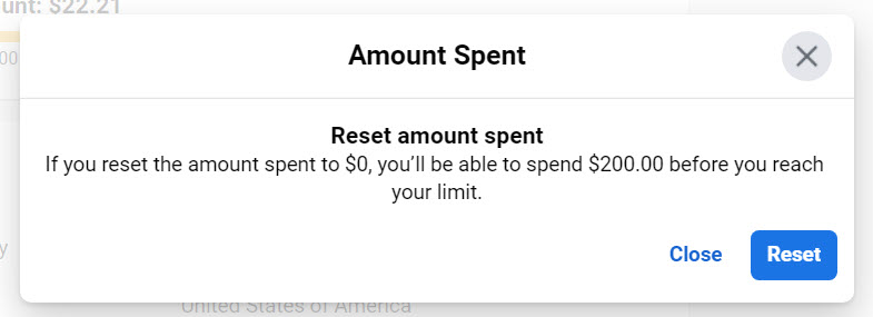 Reset, Change or Remove your Facebook Account Spending Limit – Listings ...