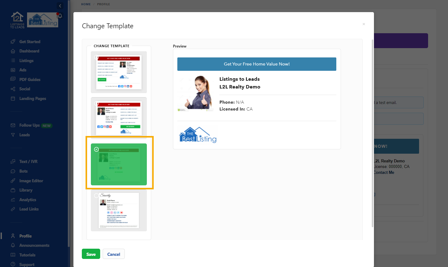 Lead Generation Signature – Listings-to-Leads