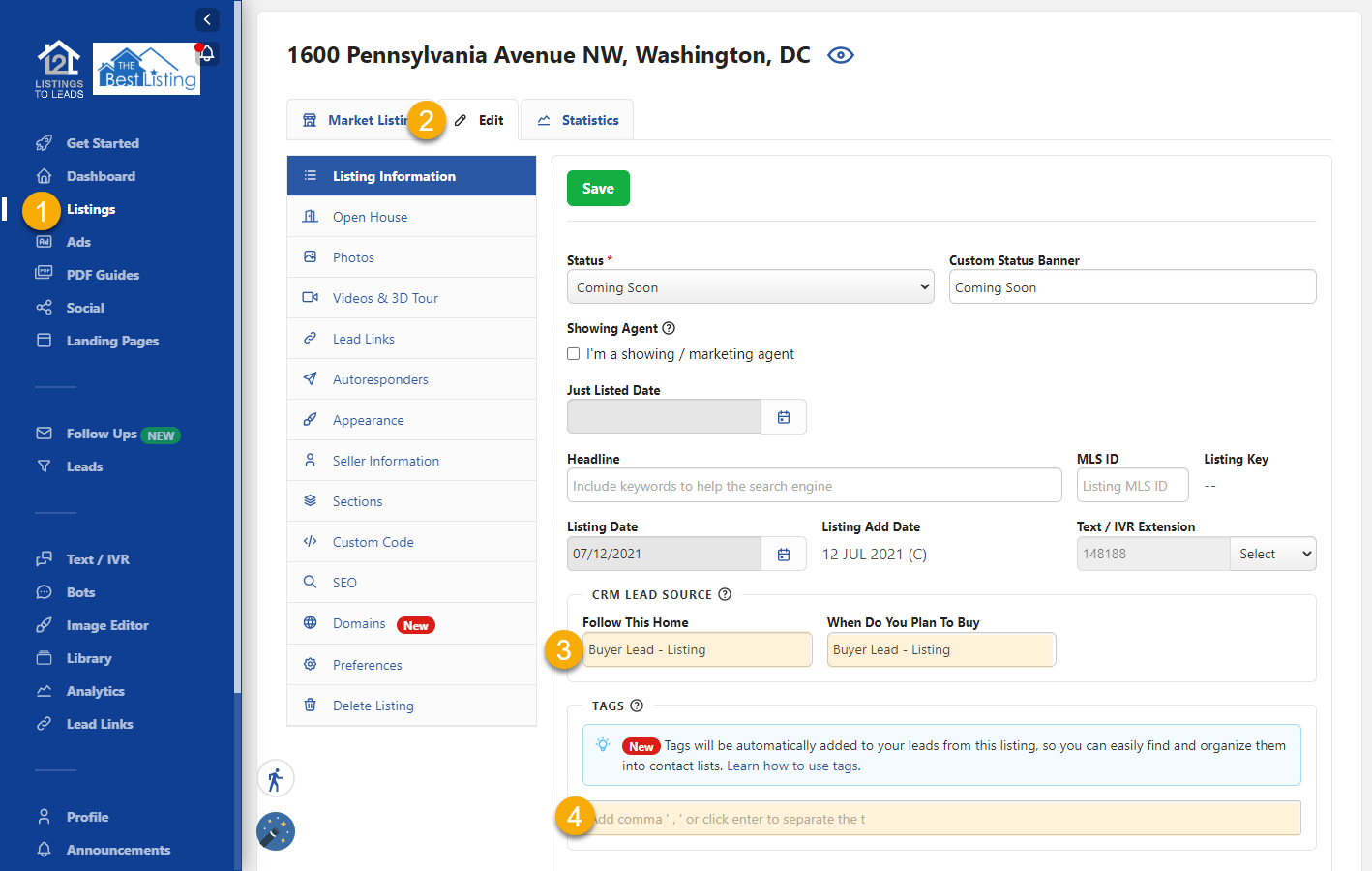 WiseAgent – Listings-to-Leads