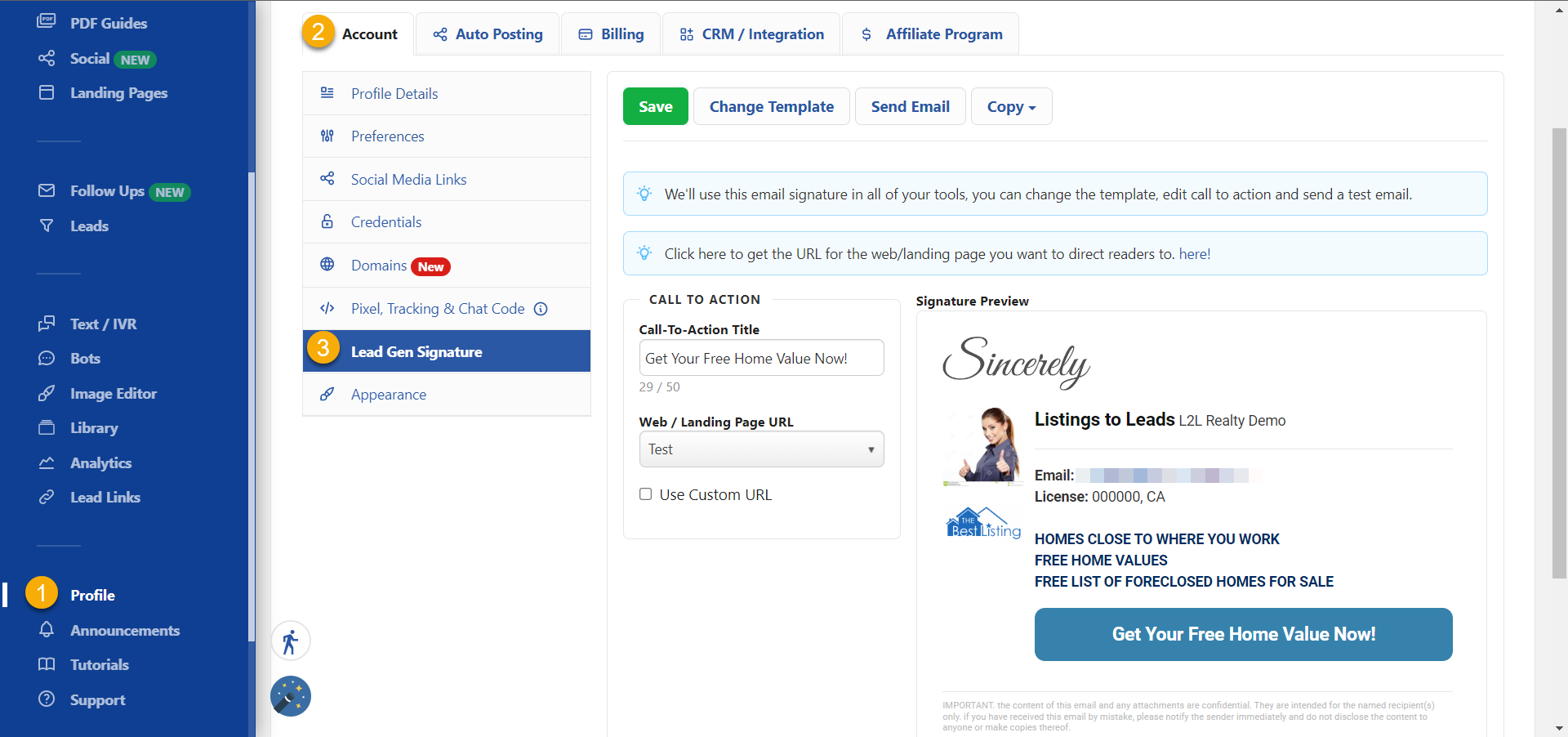 Lead Generation Signature – Listings-to-Leads